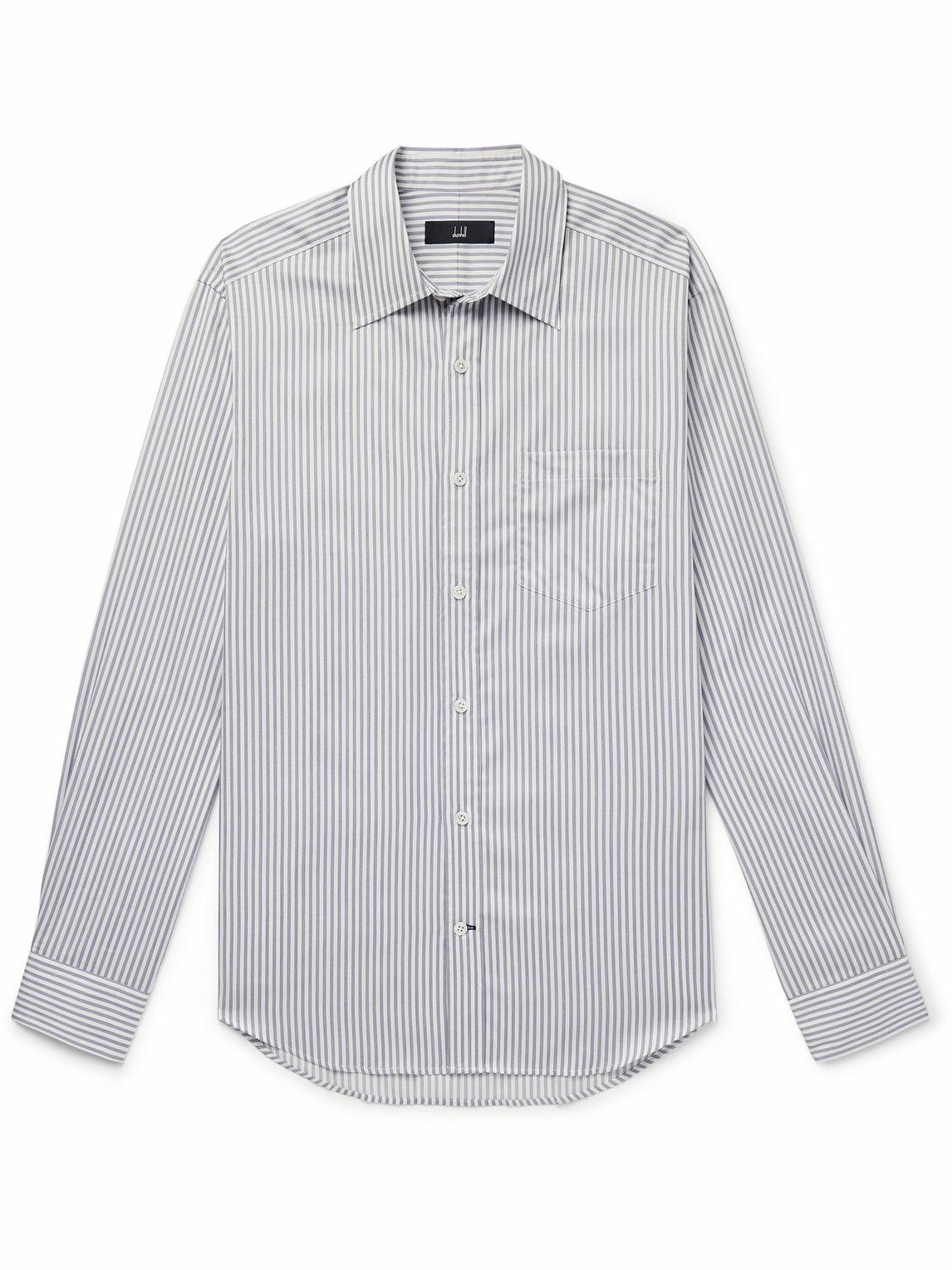 Dunhill - Striped Cotton-Twill Shirt - Blue Dunhill
