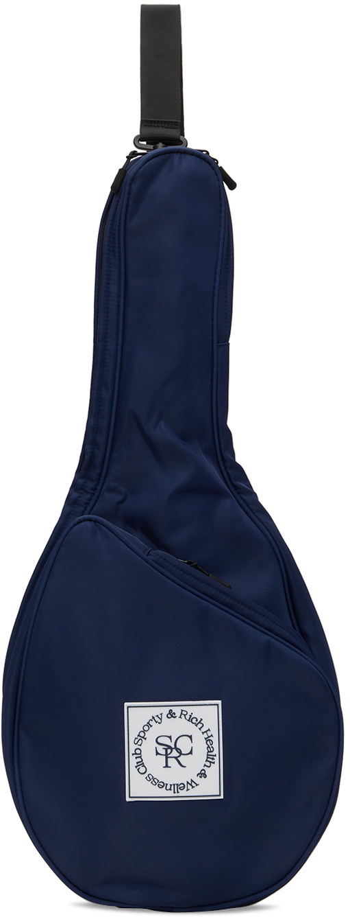 Sporty & Rich Navy SRHWC Tennis Racket Bag Sporty & Rich