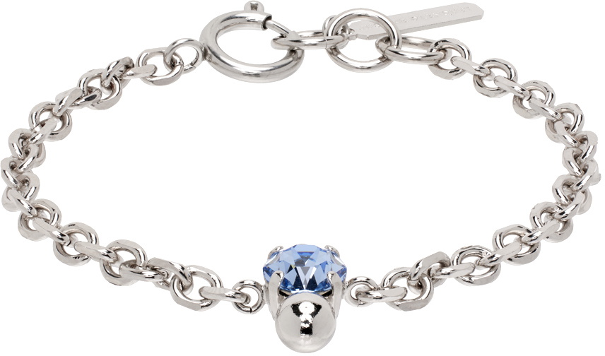 Justine Clenquet SSENSE Exclusive Silver Nate Bracelet Justine Clenquet