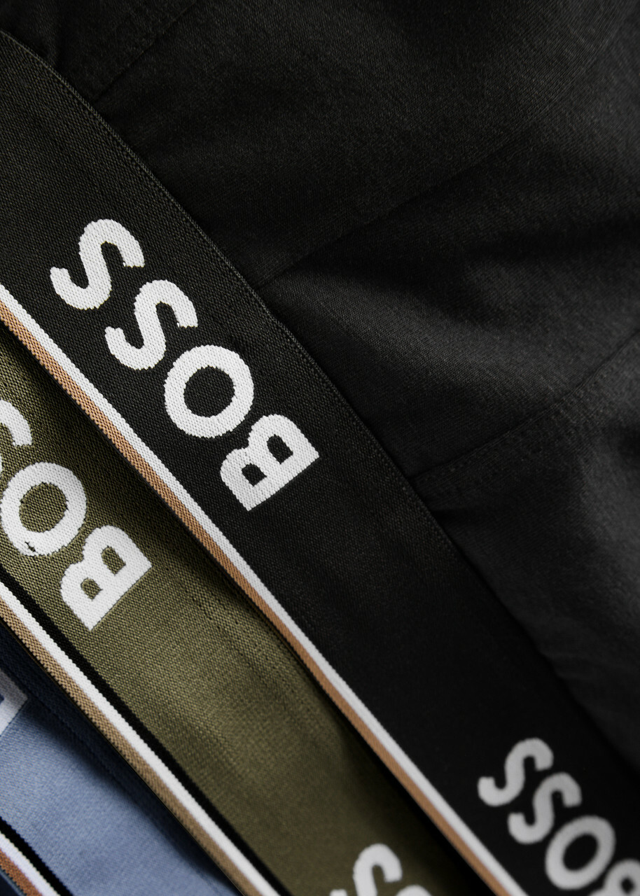 Boss Power Stretch-cotton Trunks set of Three Multicoloured BOSS