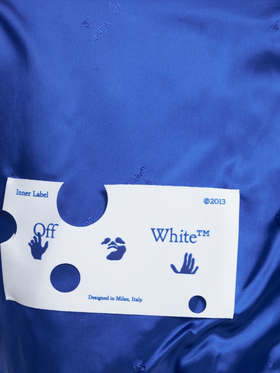 OFF-WHITE - Embroidered Patches Varsity Jacket Off-White