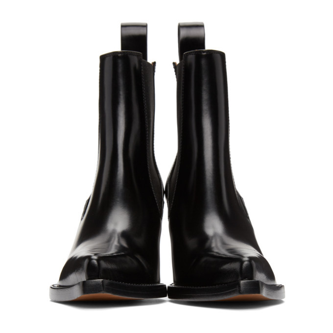 Bottega Veneta Black BV Lean Heeled Chelsea Boots Bottega Veneta