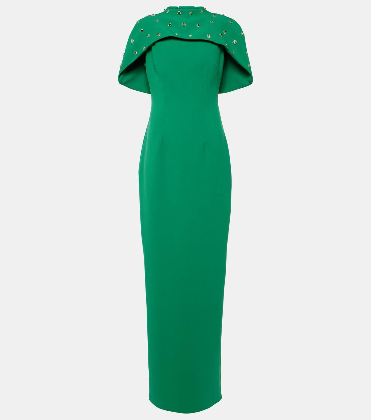 Safiyaa Caped embellished gown Safiyaa