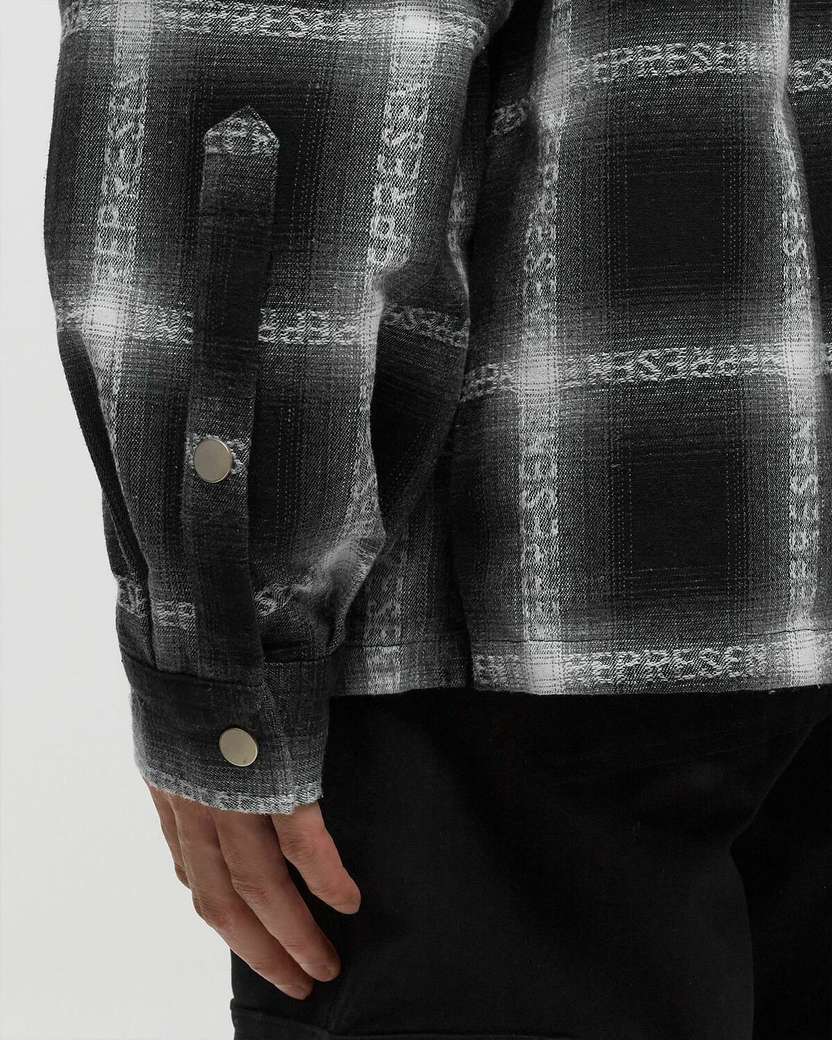 Represent Flannel Shirt Black/White Overshirts Represent