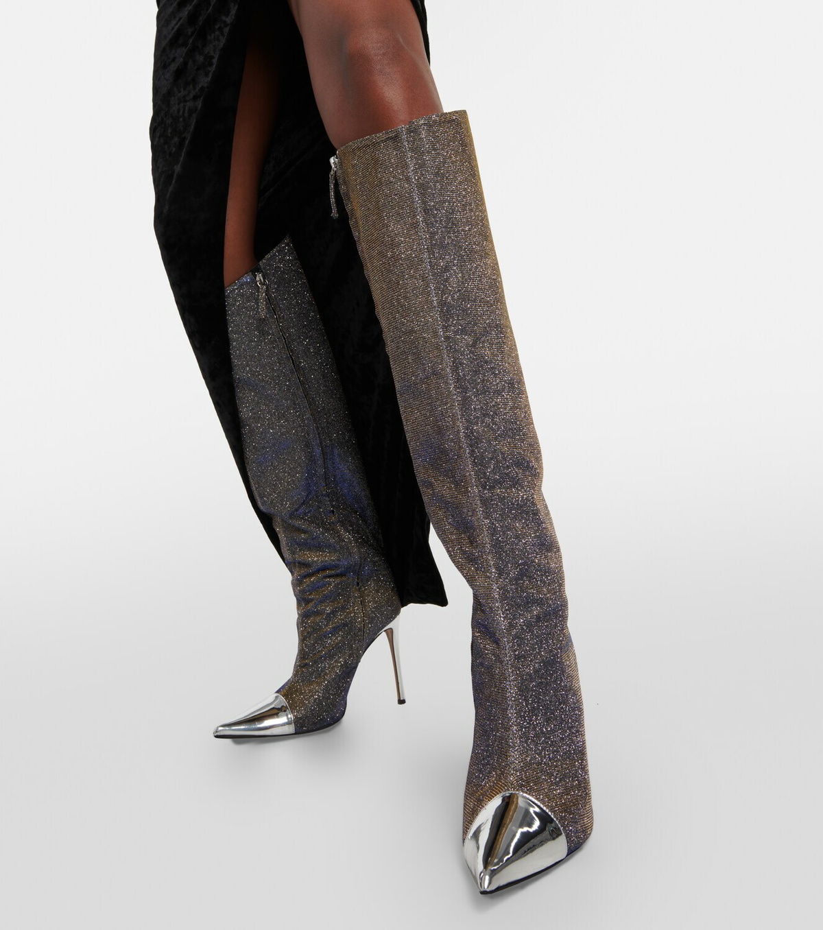 Alexandre Vauthier Metallic knee-high boots Alexandre Vauthier