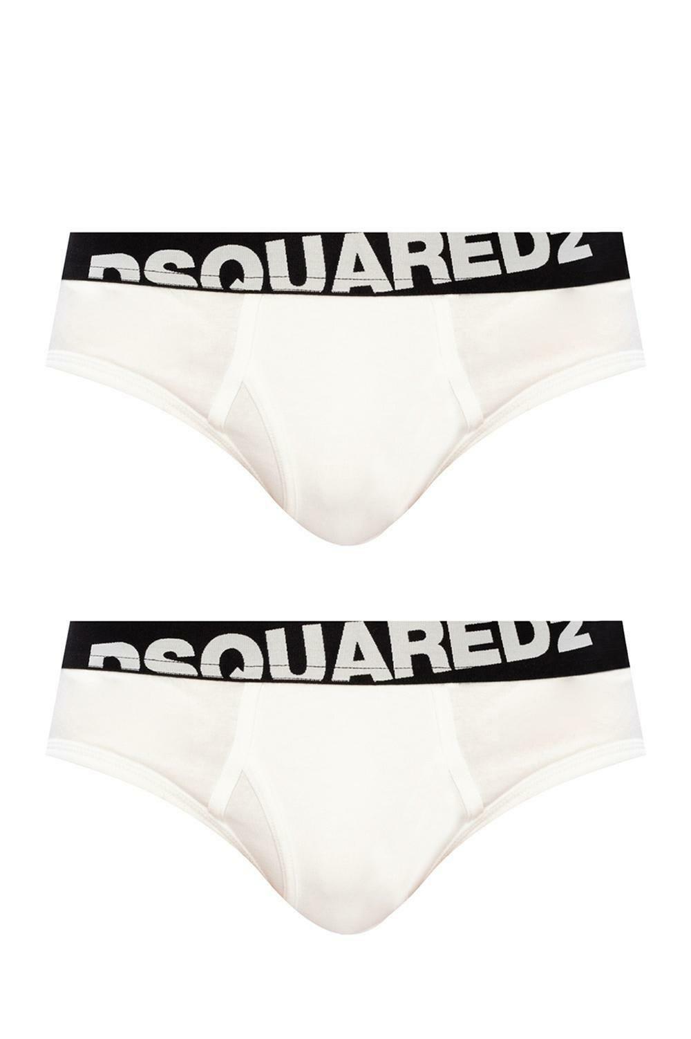 Dsquared2 Two Pack Logo Waistband Briefs Dsquared2