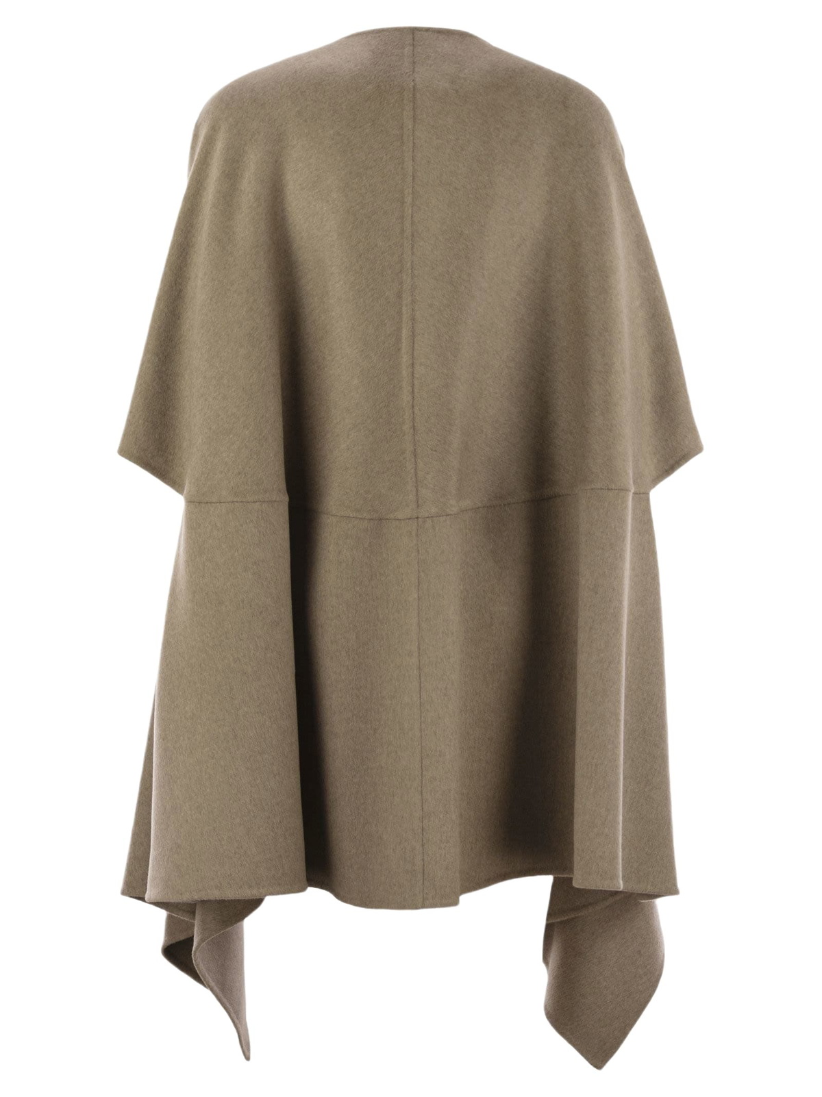 Fabiana Filippi Double Cashemere Coat With Jewelled Button Fabiana Filippi