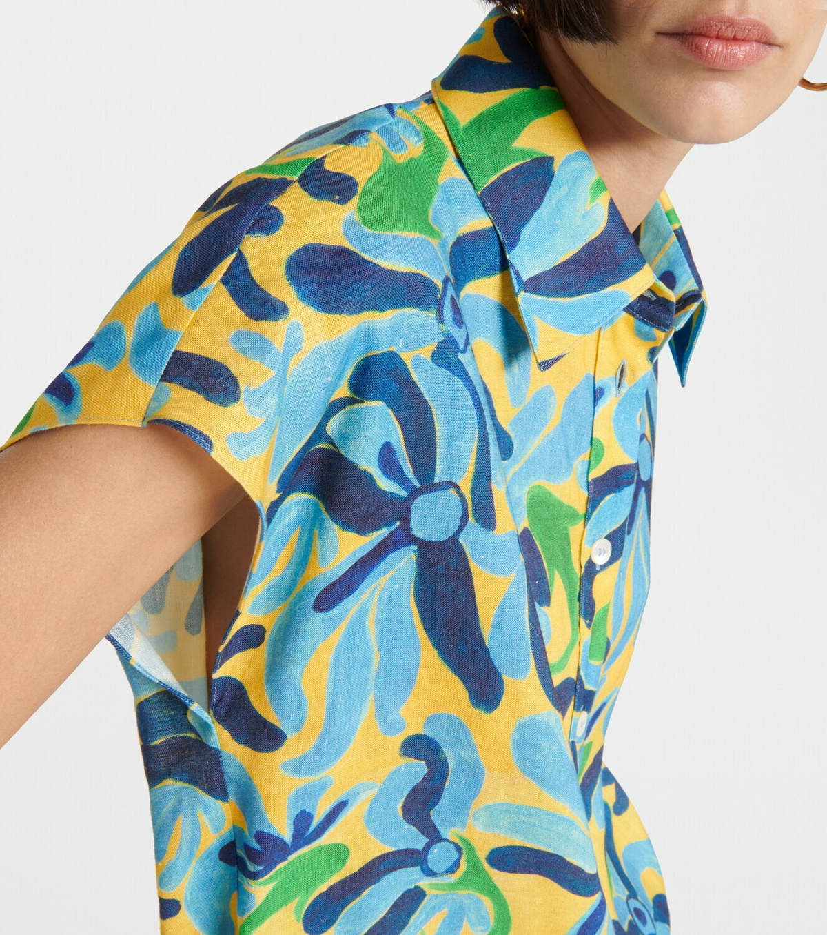 Marni Printed linen-blend shirt Marni