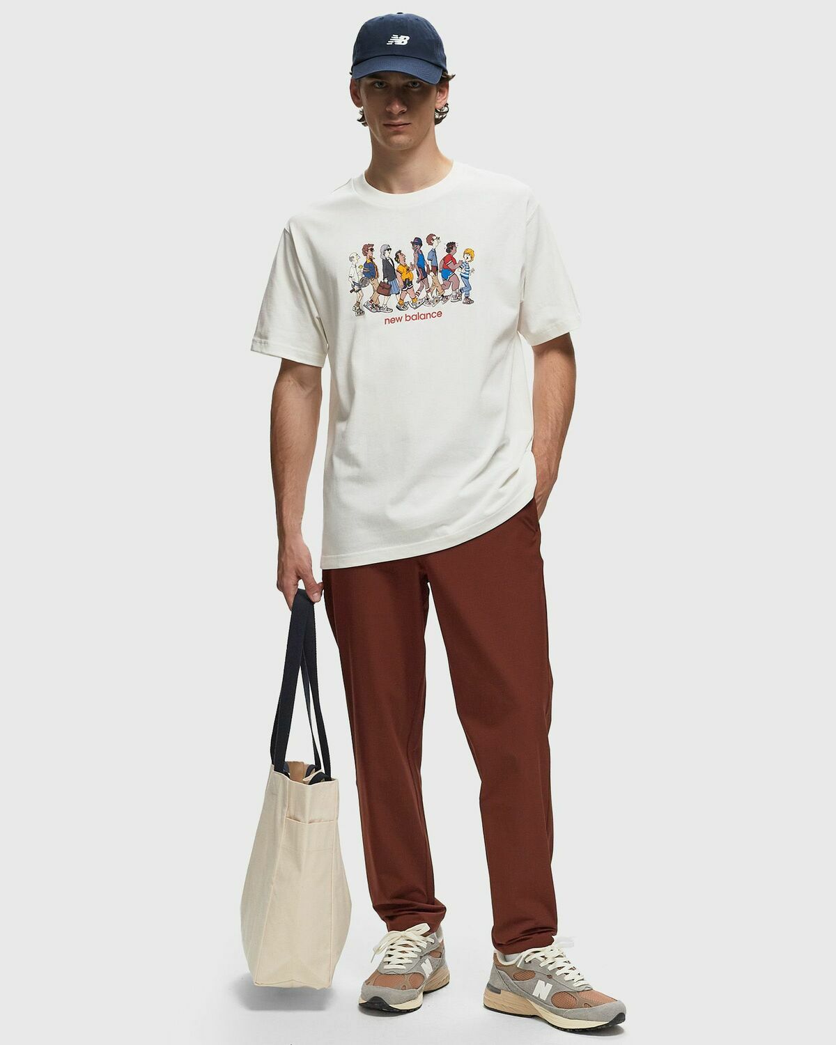 New Balance Athletics Relaxed Archive Walk Tee White Shortsleeves New ...