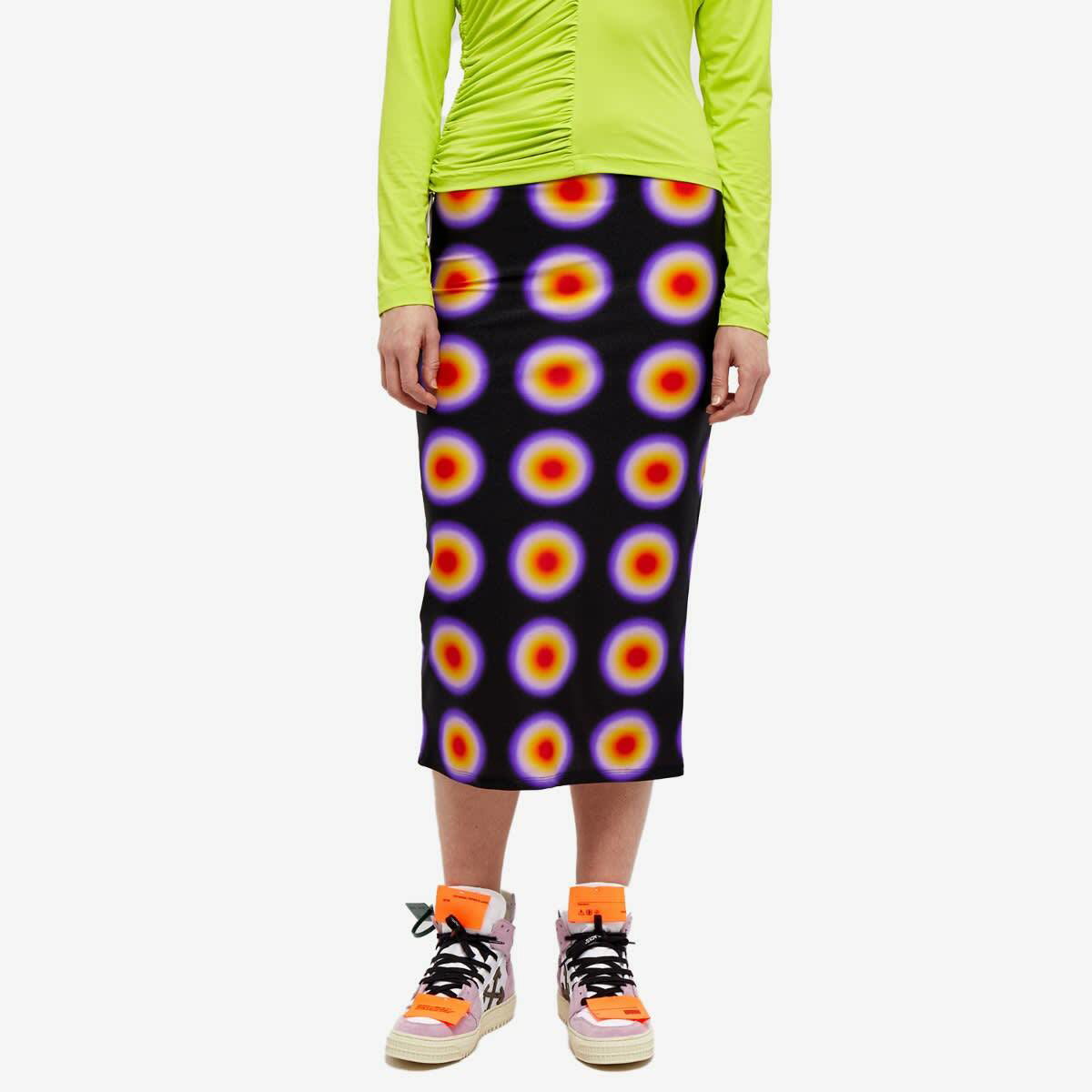 Sportmax Women's Gestro Long Midi Skirt in Black Sportmax