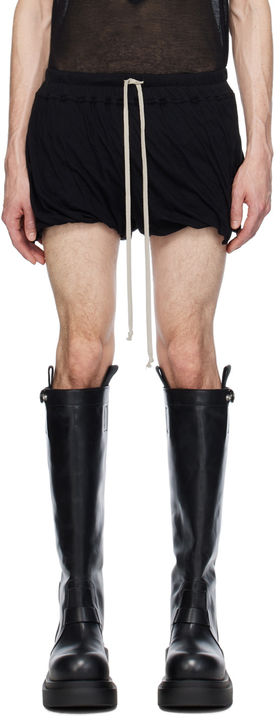 Rick Owens Black Minimal Shorts Rick Owens
