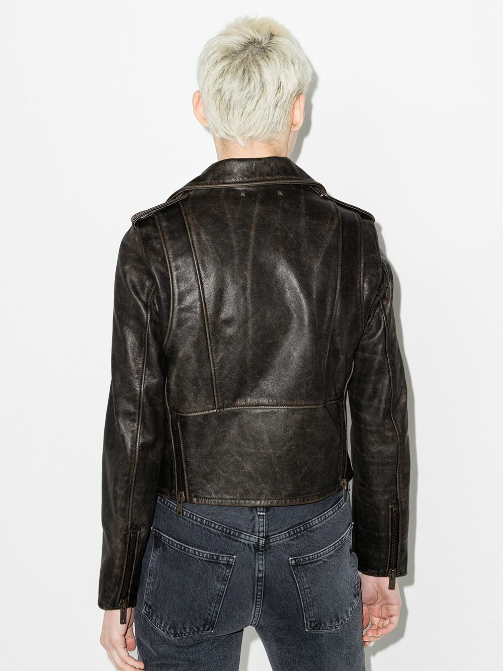 GOLDEN GOOSE - Leather Jacket Golden Goose Deluxe Brand