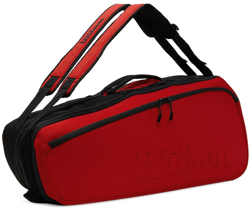 Wilson Red Clash V2 Super Tour 9-Pack Tennis Racket Bag Wilson