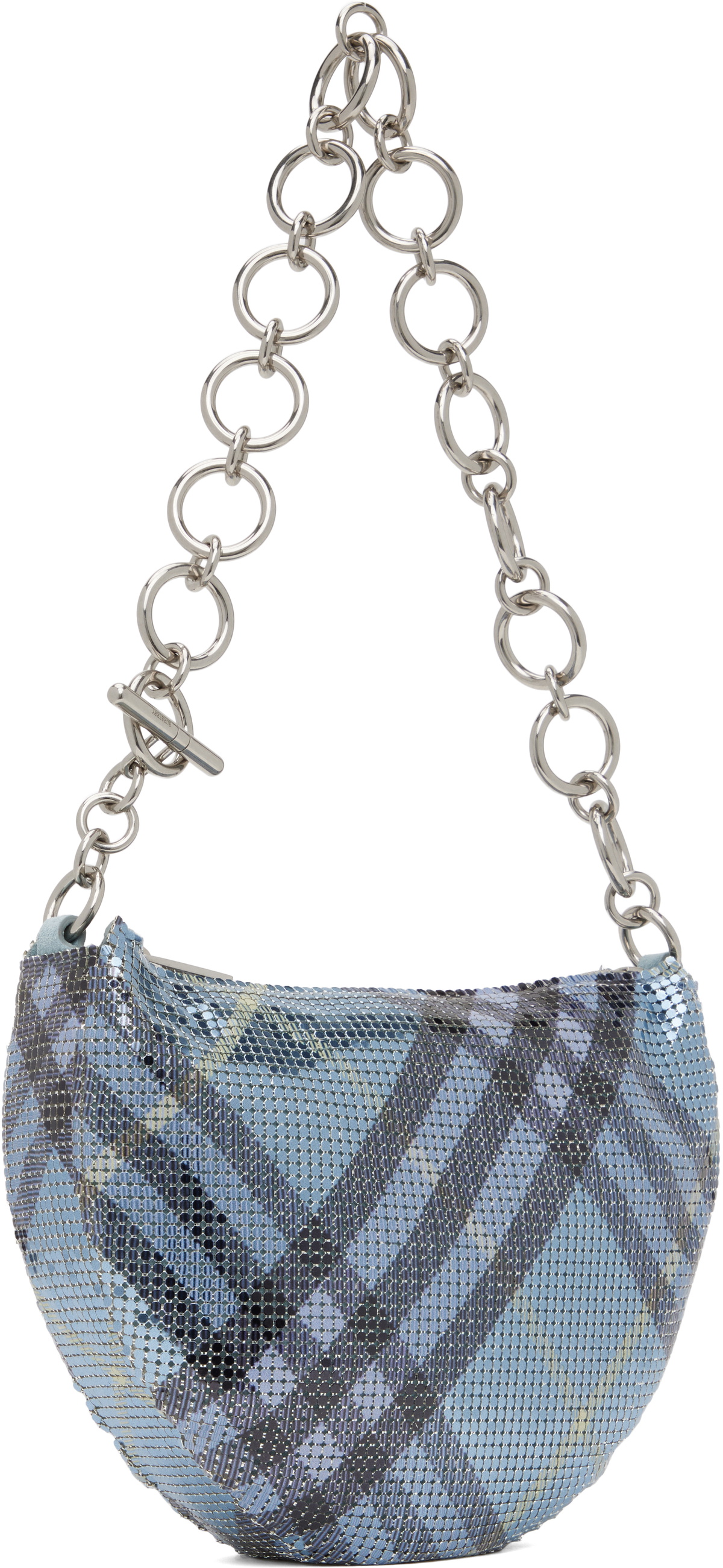 Burberry Blue Chainmail Bag Burberry