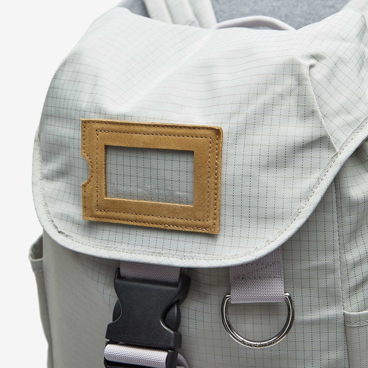 Acne Studios Men's Post Ripstop Suede Backpack in Cold Beige/Lilac ...