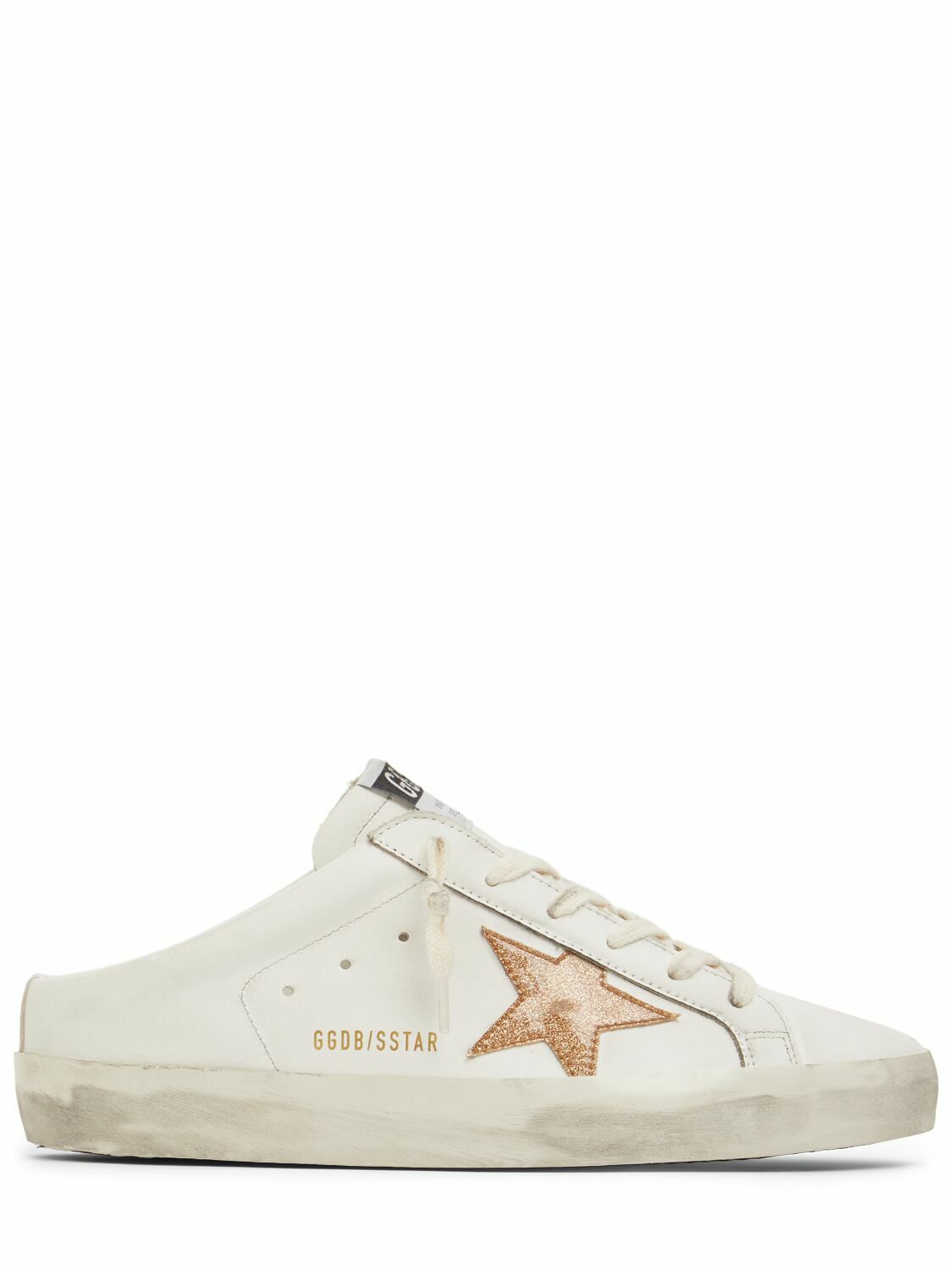 GOLDEN GOOSE 20mm Super-star Leather Mule Sneakers Golden Goose Deluxe ...