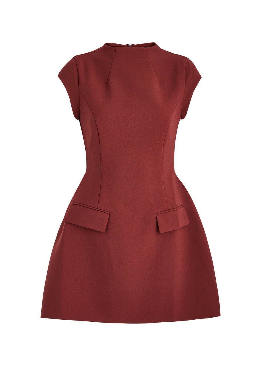 Odd Muse The Ultimate Muse Crepe Mini Dress Burgundy Odd Muse