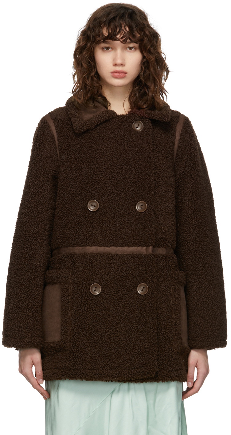 Stand Studio SSENSE Exclusive Brown Chloe Jacket Stand Studio