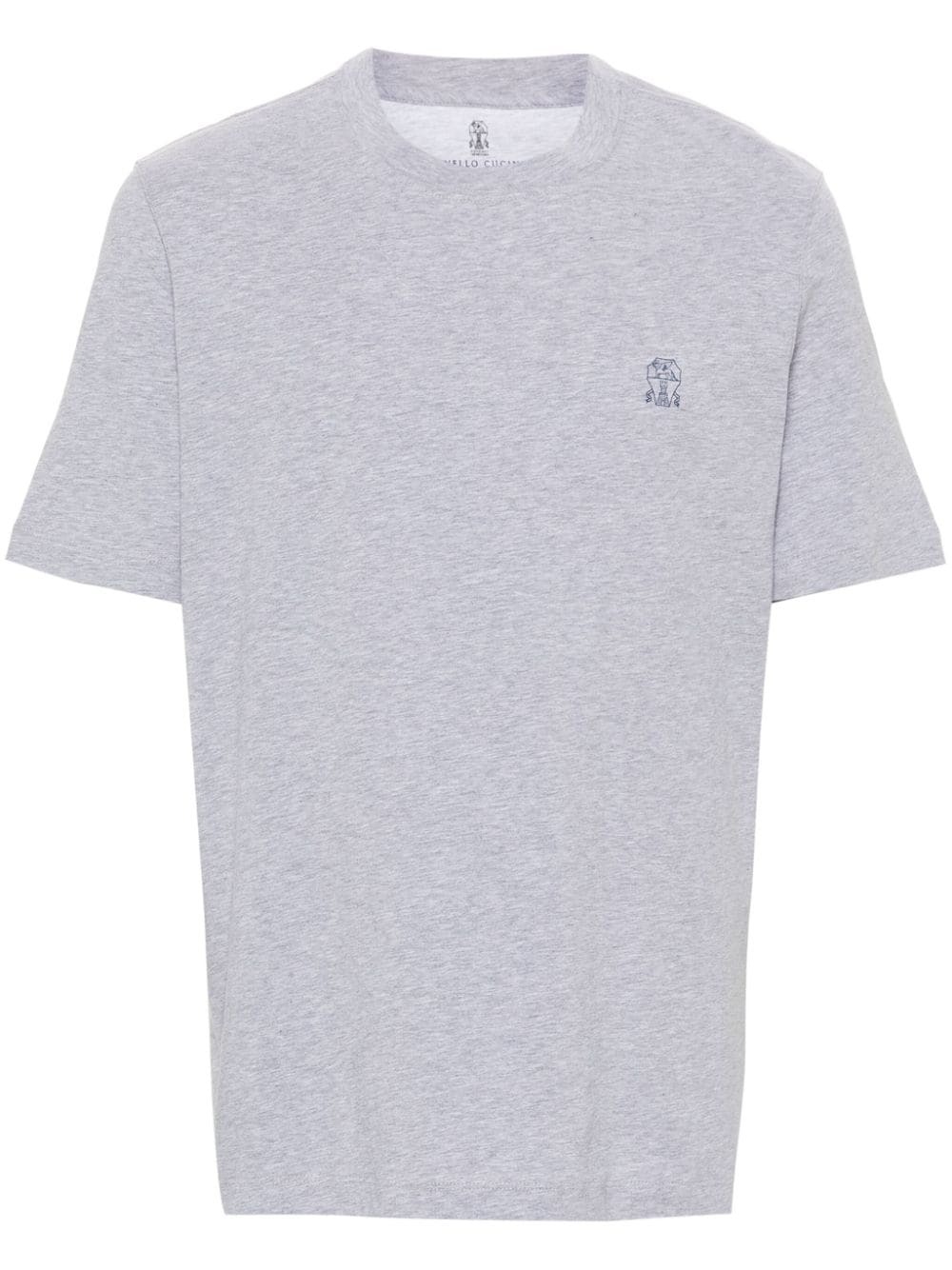 BRUNELLO CUCINELLI - Logo Cotton T-shirt Brunello Cucinelli