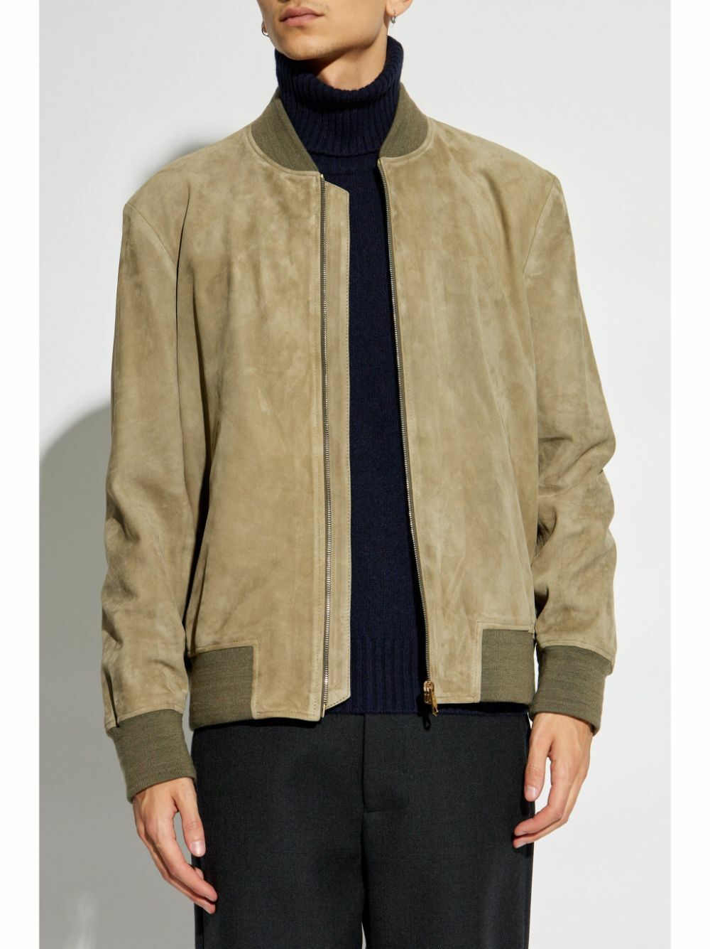 PAUL SMITH - Suede Bomber Jacket Paul Smith