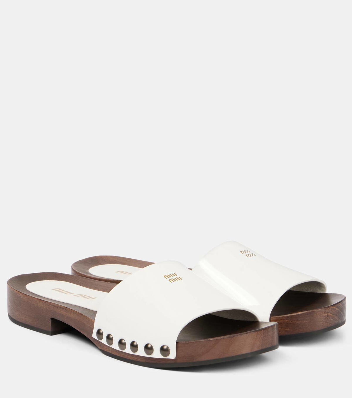 Miu Miu Patent leather clogs Miu Miu