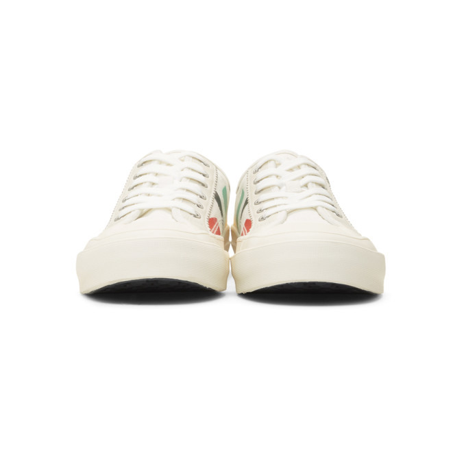 PS by Paul Smith White Painted Sports Stripes Fennec Sneakers PS by ...