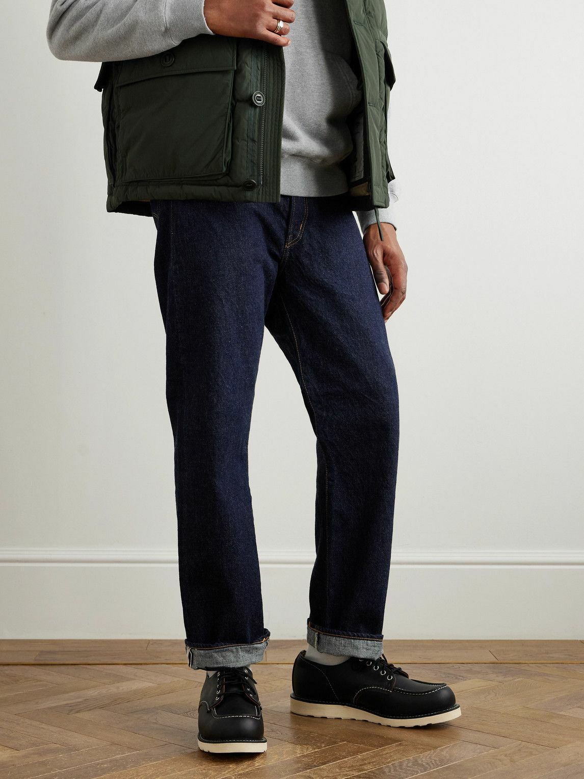 Red Wing Shoes - 8079 Shop Moc Oxford Leather Derby Shoes - Black Red ...