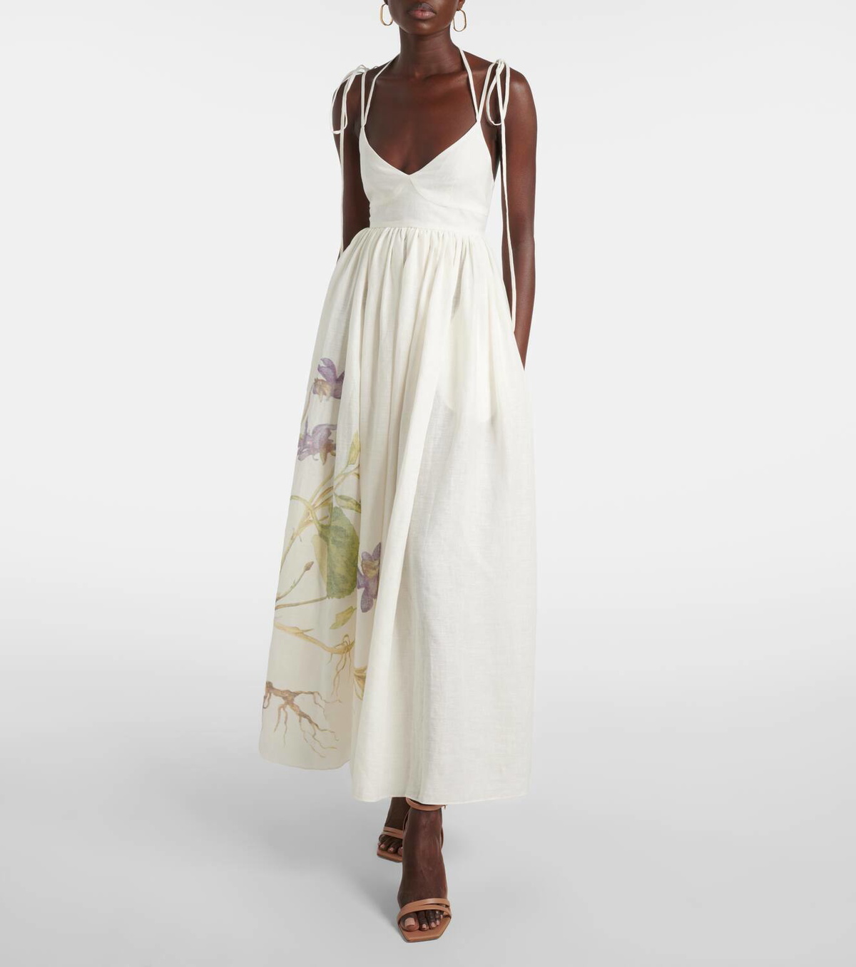 Erdem Floral linen maxi dress Erdem