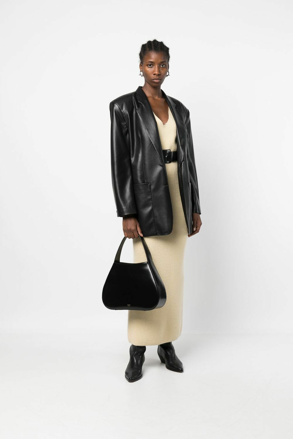 KHAITE - Ada Hobo Small Leather Handbag Khaite
