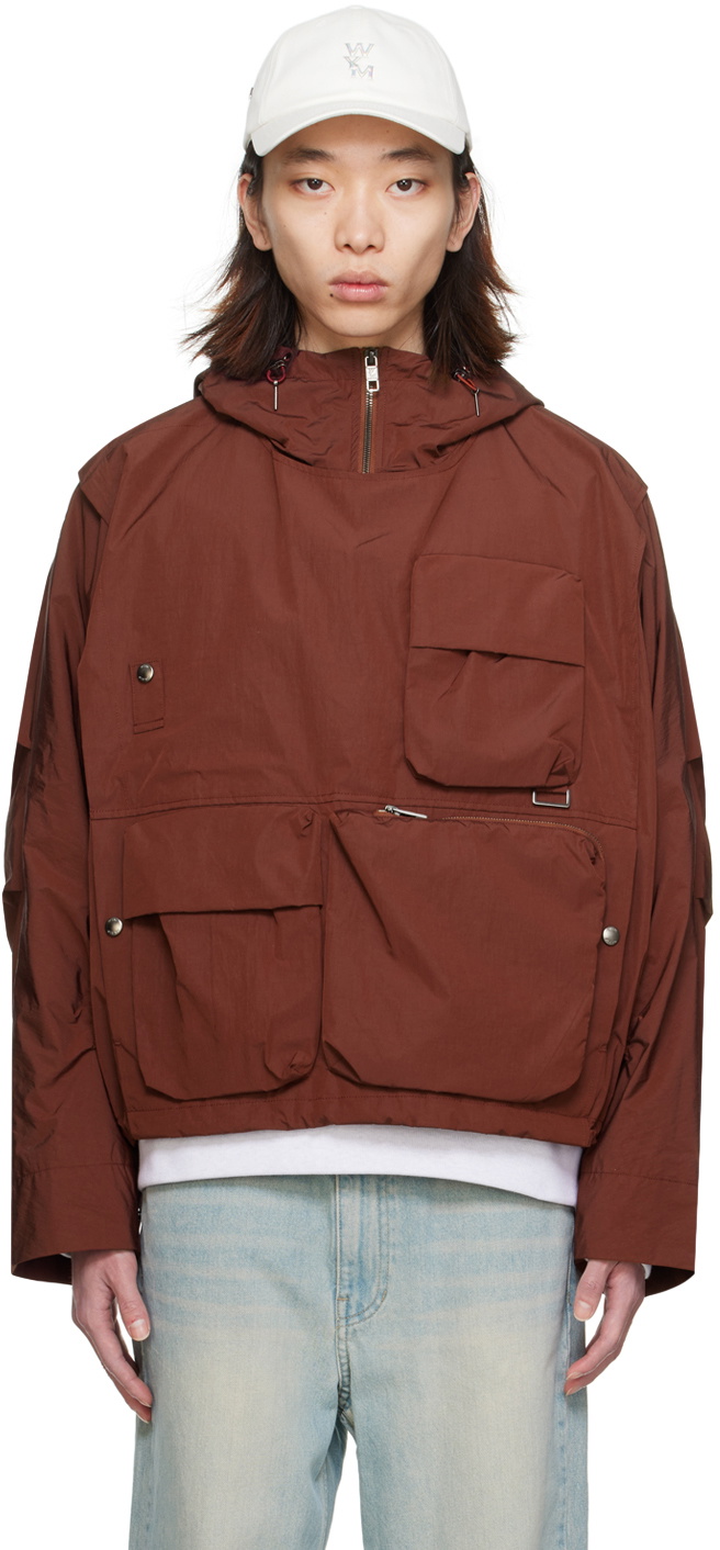 Wooyoungmi Red Multi-Pocket Jacket Wooyoungmi