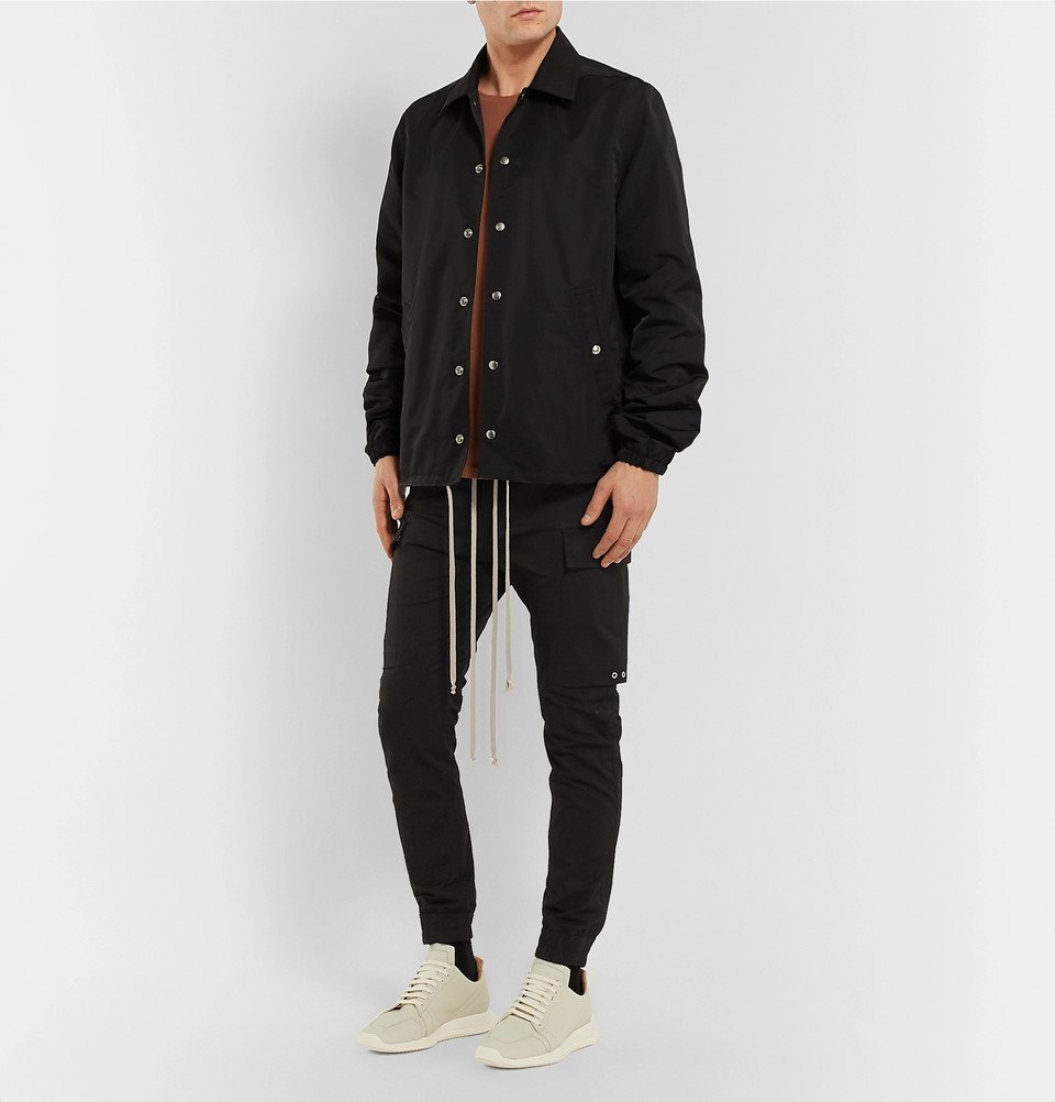Rick Owens - Skinny-Fit Cotton Cargo Sweatpant - Men - Black Rick Owens