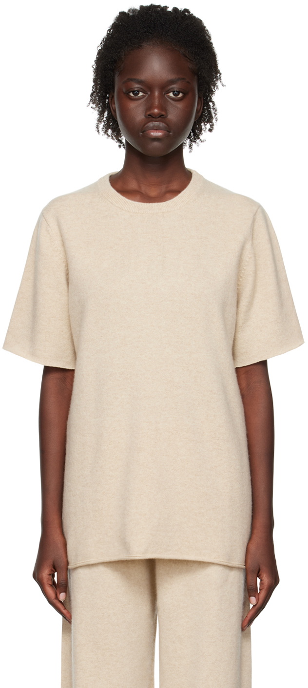 extreme cashmere Beige n°64 T-Shirt extreme cashmere