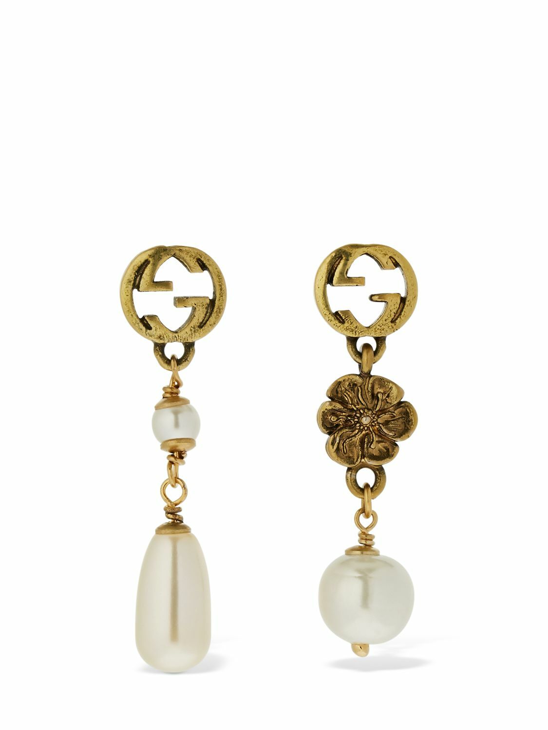 Gg earrings pearl store