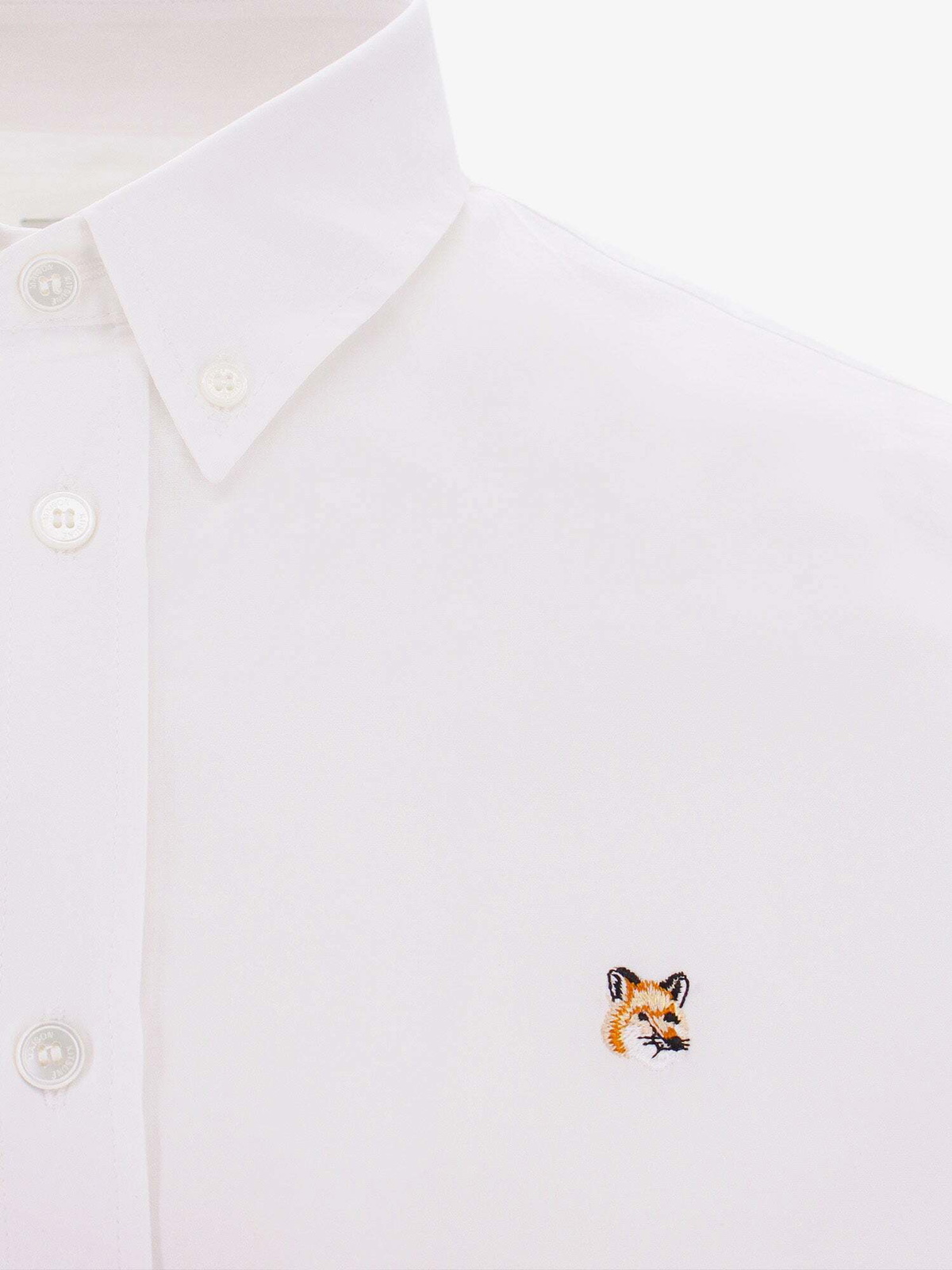 Maison Kitsune Shirt White Mens Maison Kitsune