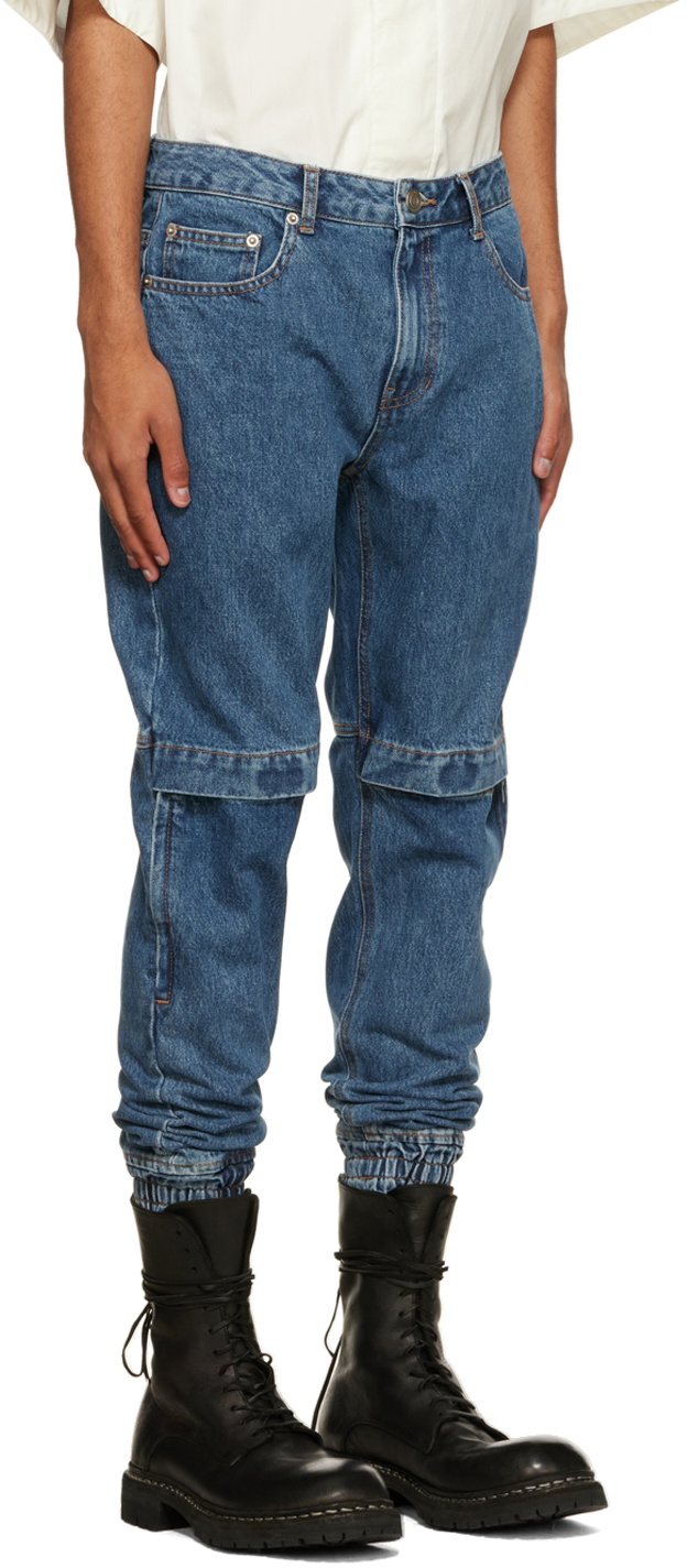 Juun.J Blue Velcro Jeans Juun.J