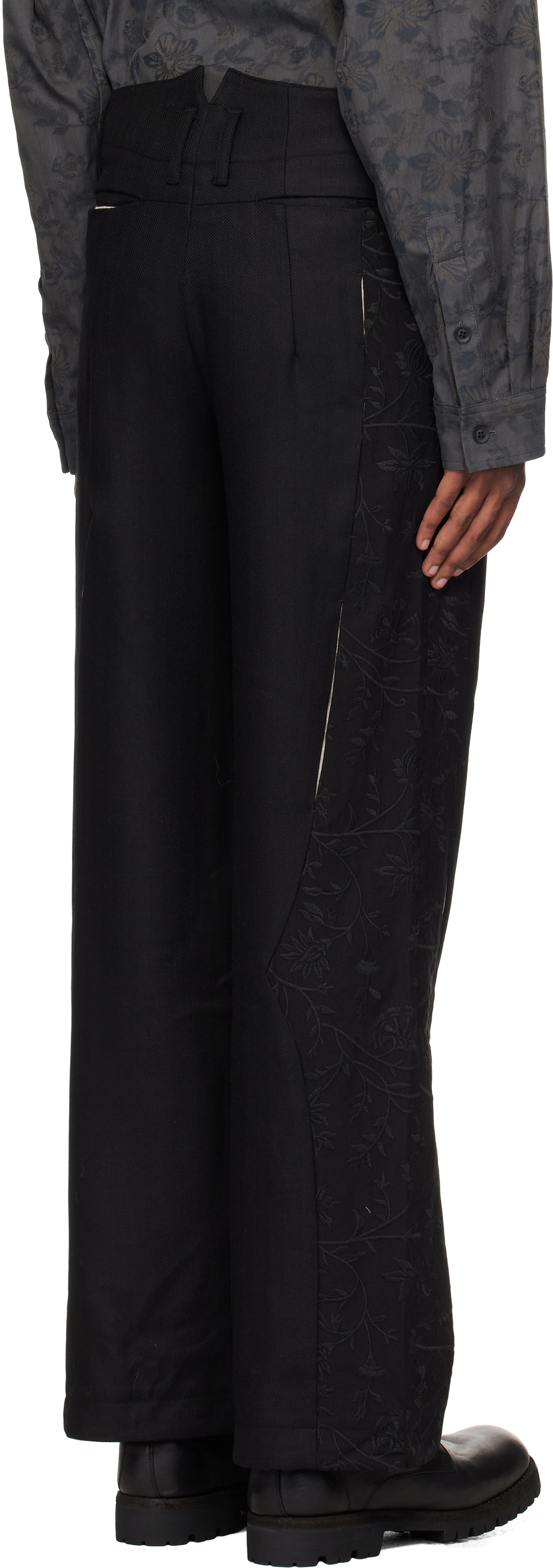 Professor.E Black E Trousers Professor.E