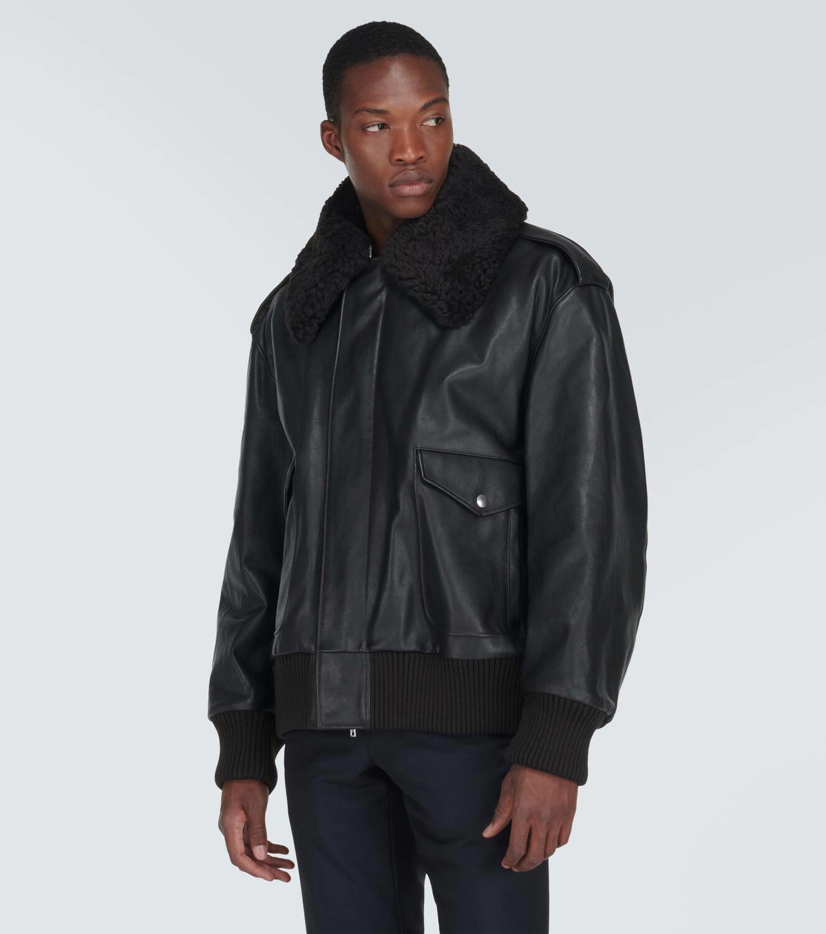 Burberry Shearling leather jacket Burberry