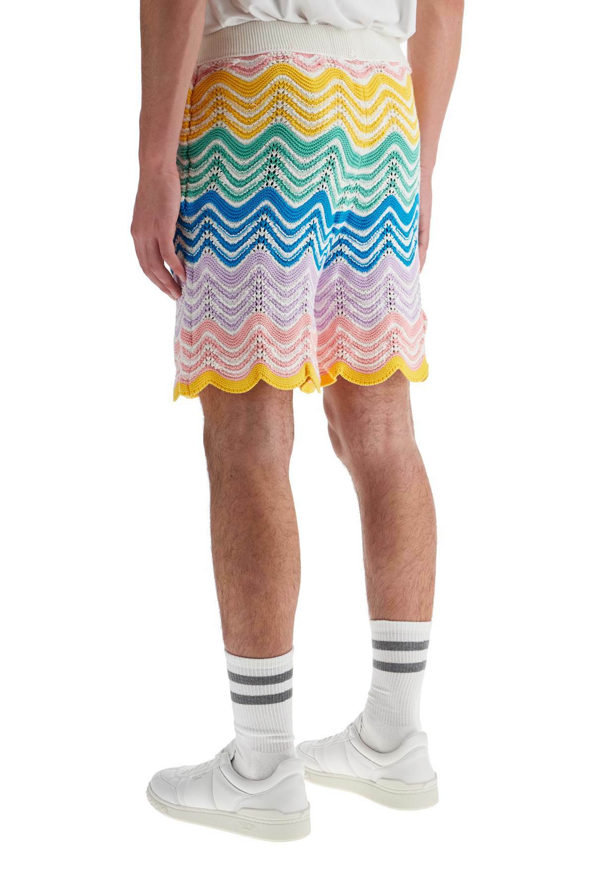 CASABLANCA "gradient wave knit bermuda shorts Multicolor Casablanca