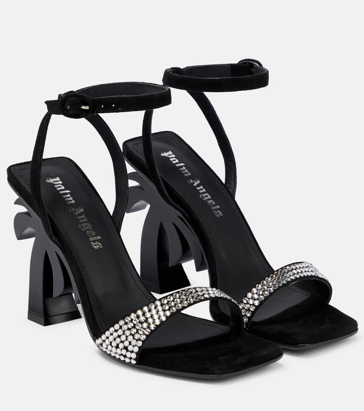 Palm Angels - Palm embellished suede sandals Palm Angels