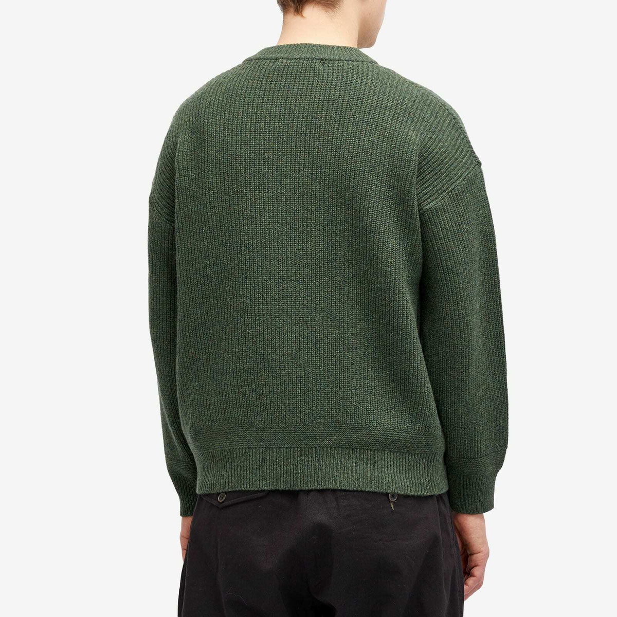 FrizmWORKS Men's Wool Deck Zip Up Cardigan in Forest Green FrizmWORKS