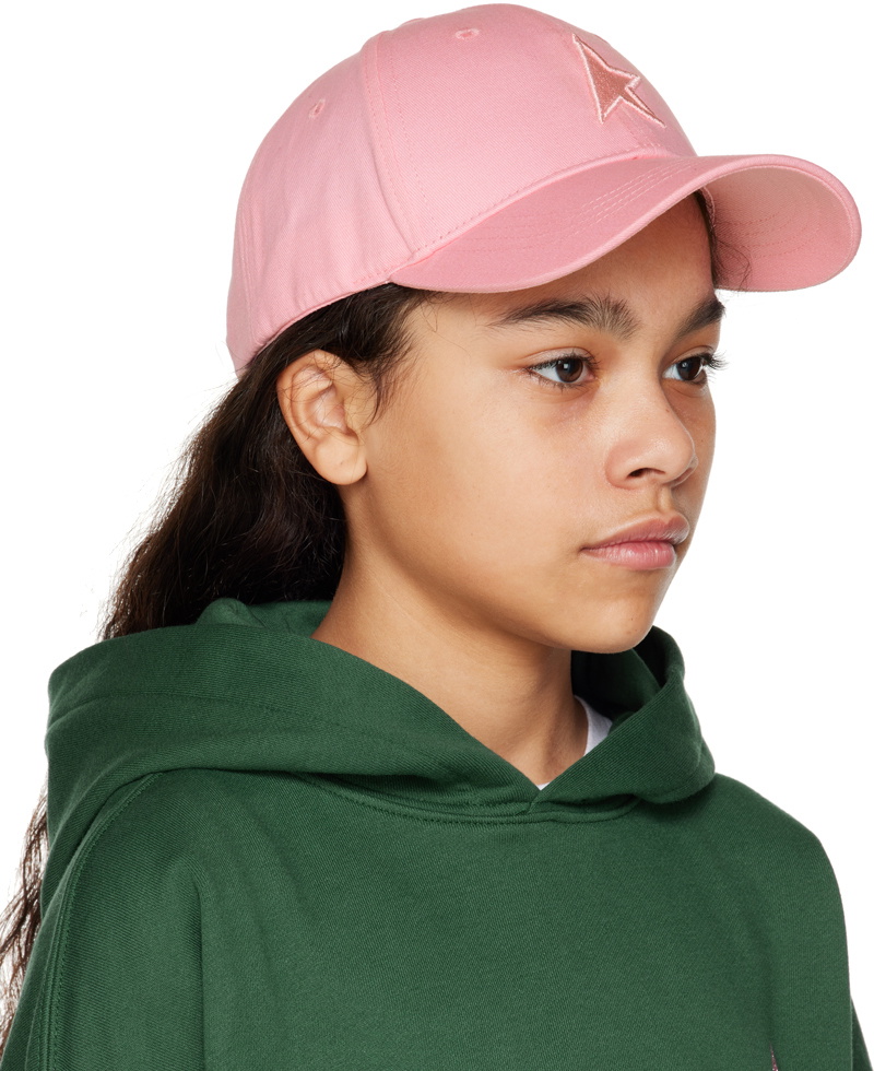 Golden Goose Kids Pink Star Cap Golden Goose Deluxe Brand