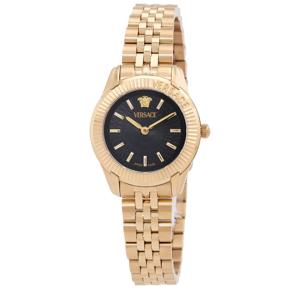 Versace Greca Time Lady Quartz Black Dial Ladies Watch VE9CA0424 Versace