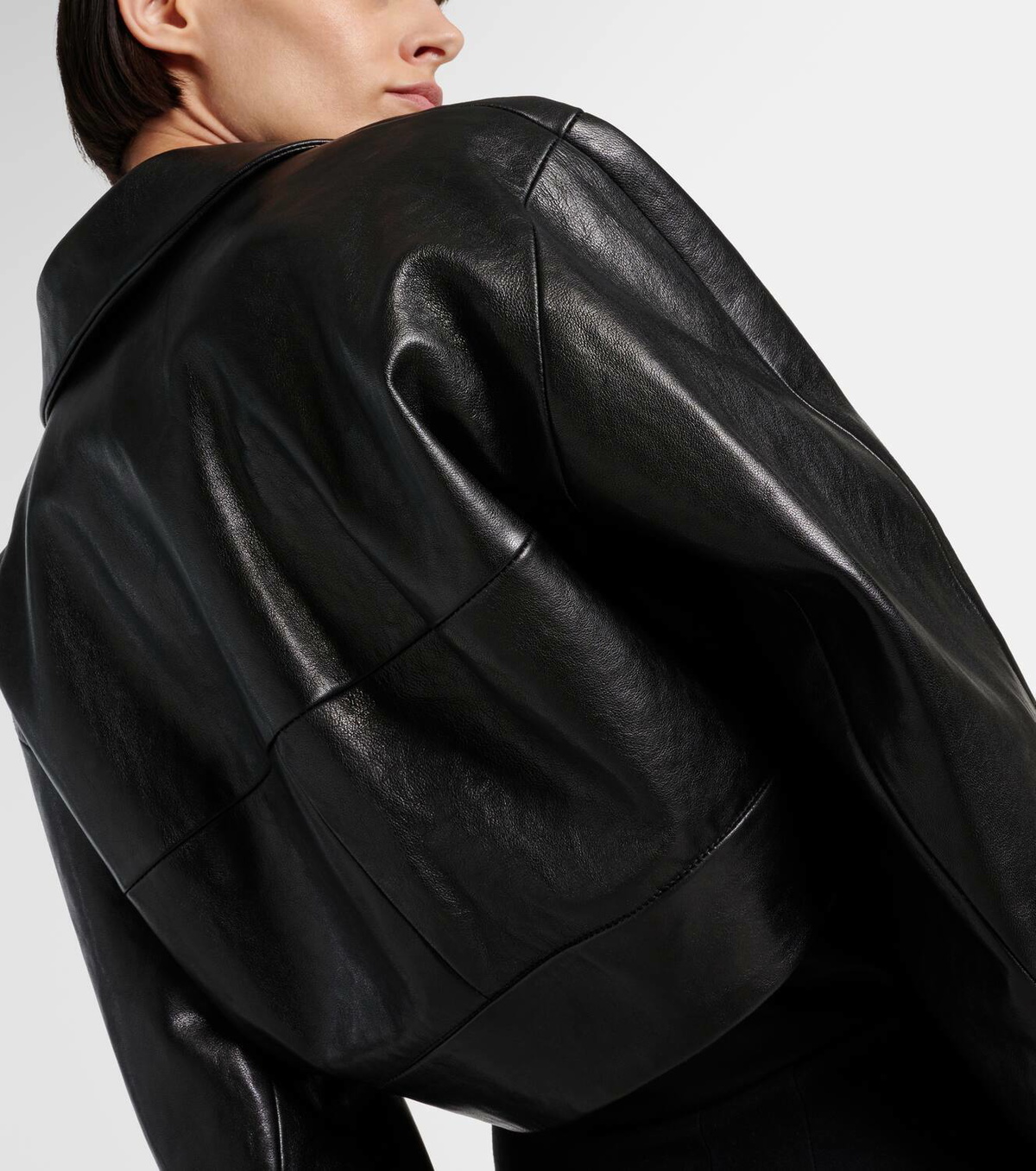 Khaite Sue cropped leather jacket Khaite