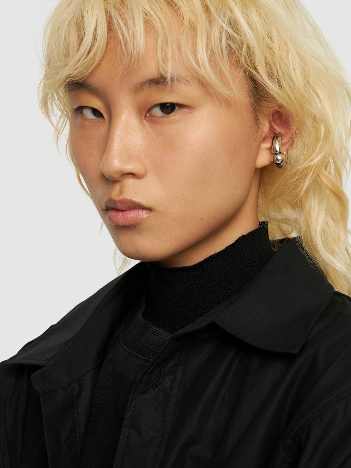 BALENCIAGA - Mega Brass Mono Ear Cuff Balenciaga