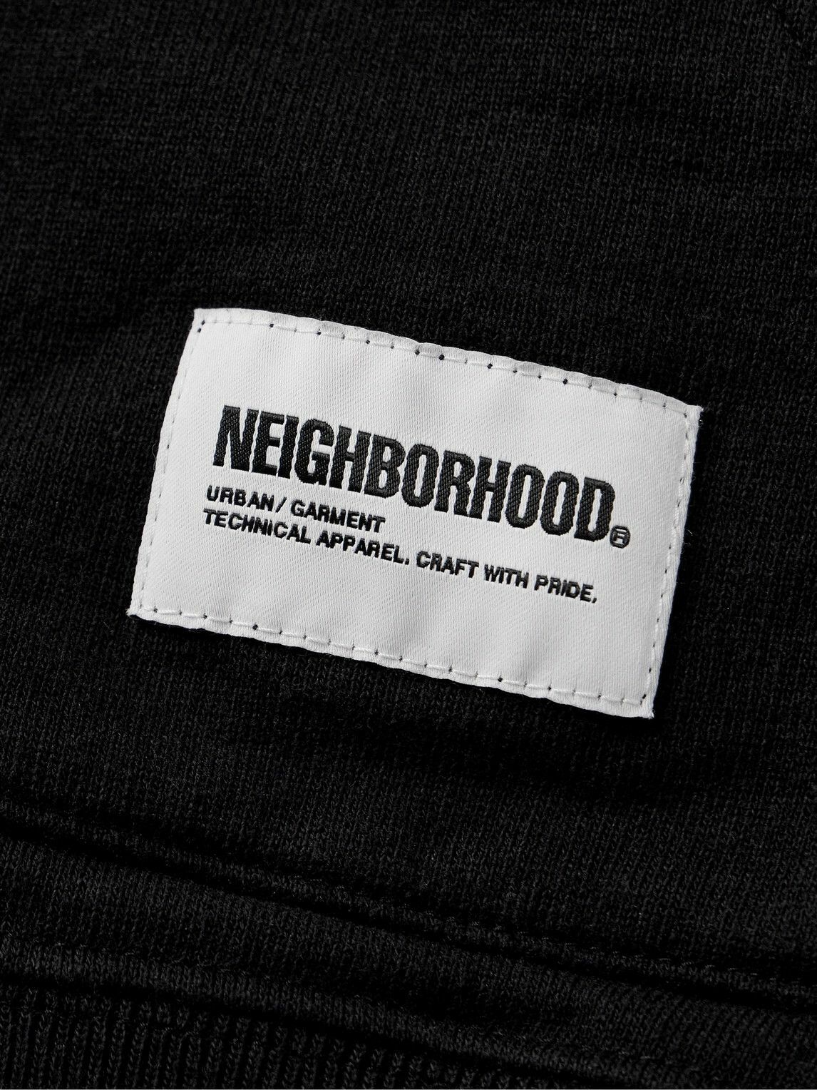 Neighborhood - Logo-Appliquéd Printed Cotton-Jersey Zip-Up Hoodie ...