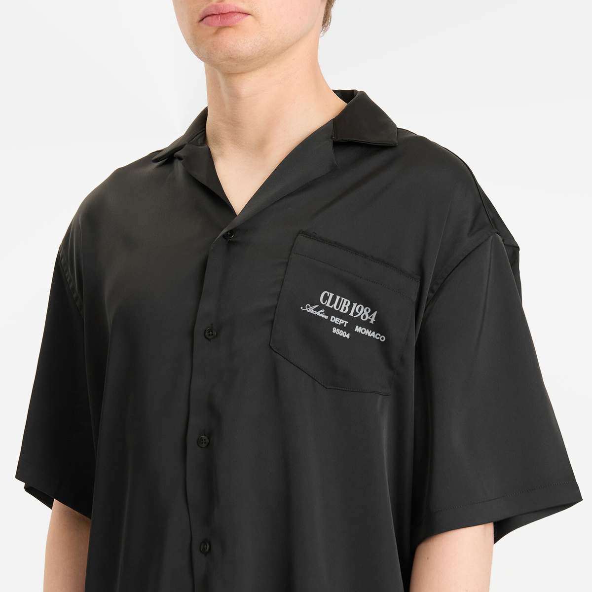 Club 1984 Men's Atelier Dept Vacation Shirt in Black Club 1984