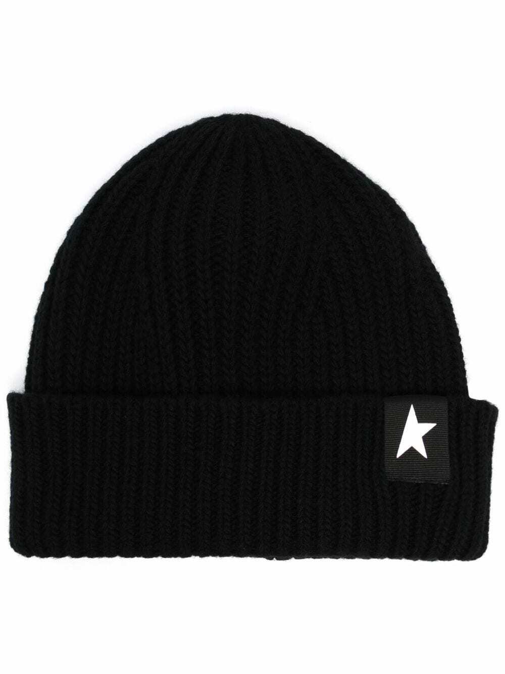 GOLDEN GOOSE - Logo Wool Beanie Hat Golden Goose Deluxe Brand