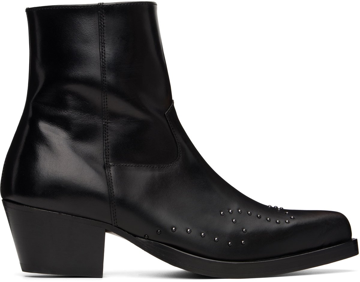 Ernest W. Baker Black Western Boots Ernest W. Baker