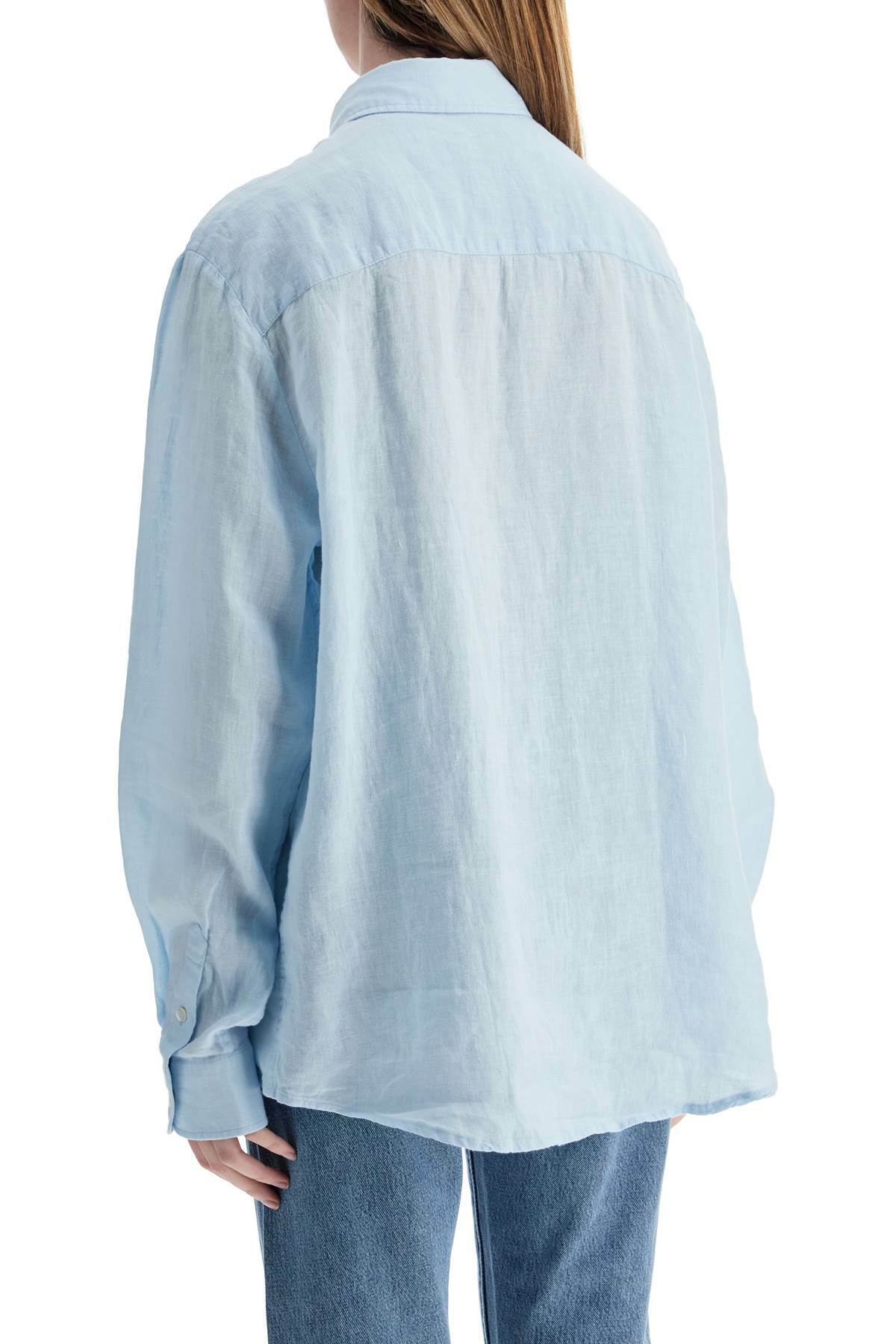 A. P.C. light blue linen shirt wide fit Light blue A.P.C.