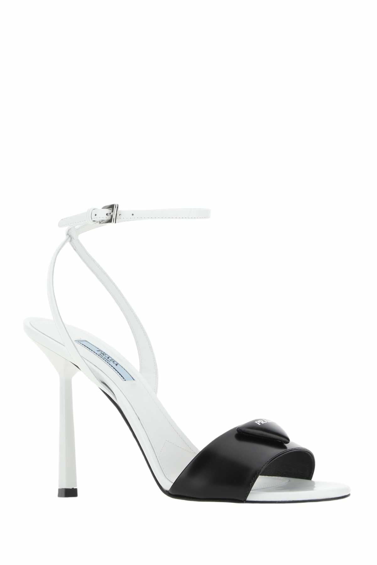 Prada Two-tone Leather Sandals Prada
